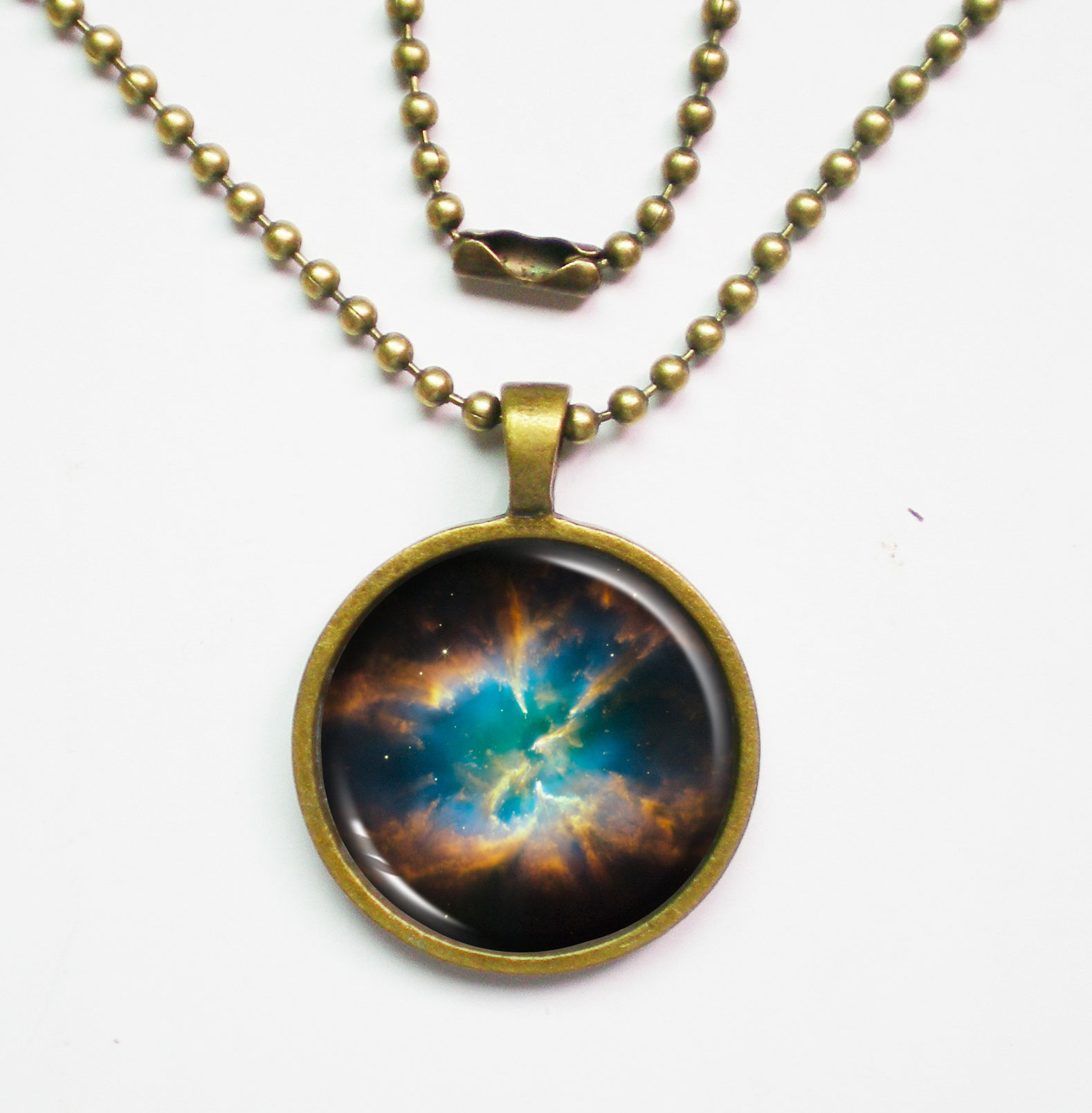 Planetary Nebula Necklace - Ngc 2818 - Cosmic Jewelry - Galaxy Series ...